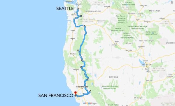 Seattle to San Francisco Road Trip! Adventures and Waterfalls